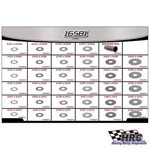AFCO Rebuild Kit -Main Shims - Hanning Micro Sprint Parts
